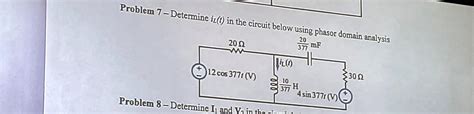 solved problem 7 determine iz t in the circuit below