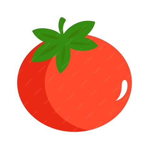 Premium Vector Tomato Vegetable Icon Healthy Food Vector Illustration