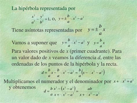 PPT La hipérbola PowerPoint Presentation free download ID