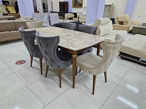 მეორადი ავეჯი გასაშლელი მაგიდა 6 სკამით ⭕️ 1 200 ლარი