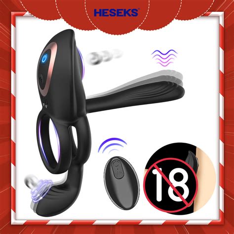 Heseks Rechargeable Silicone Penile Trainer Delayed Ejaculation Double