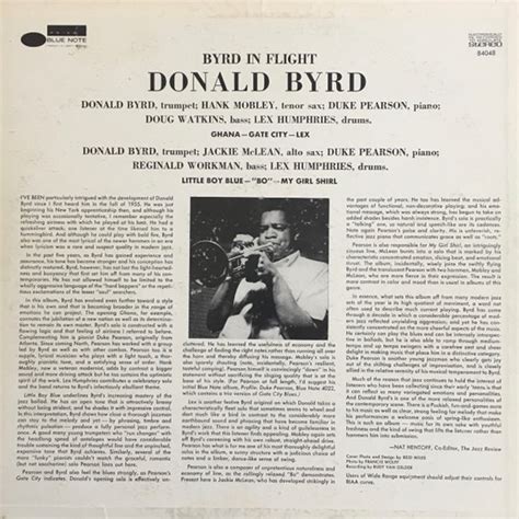 Donald Byrd Byrd In Flight 1966 Reissue The Record Centre