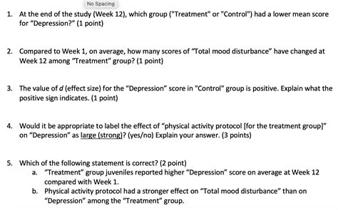 Solved Part Iv Reading Journal Articles Depression And