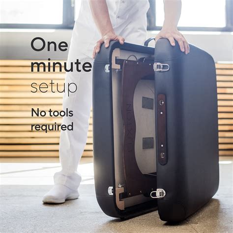 Luxton Home Premium Memory Foam Massage Table With Rolling Case
