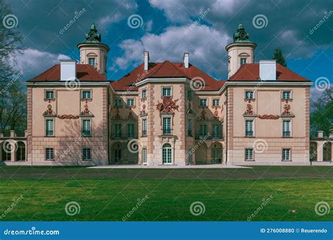 Southern Facade Of The Bielinsky Palace In Otwock Wielki In Poland