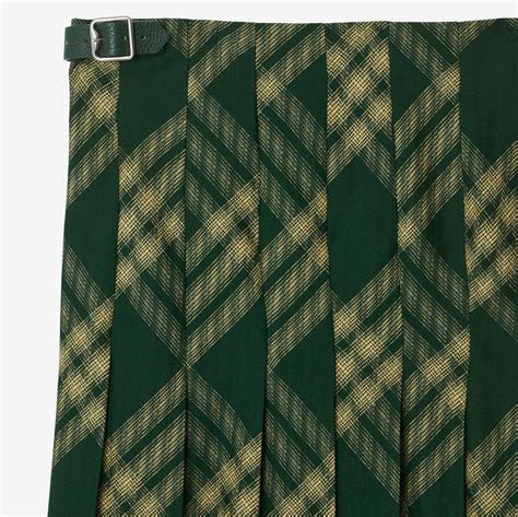 Check Wool Kilt In Primrose Women Burberry® Official