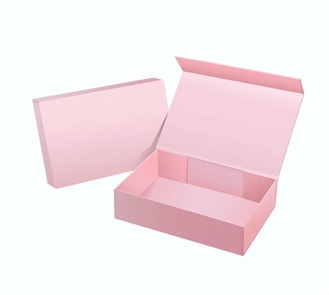 빈 선물 상자 닫힌 상자 및 열린 상자 패키지 모형 포장 디자인 상자 벡터 모형 프리미엄 벡터