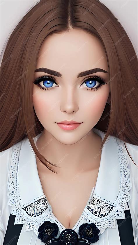 Premium Ai Image A Girl In A White Shirt