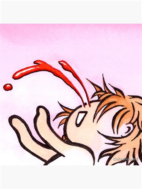 Nosebleed Anime Sticker