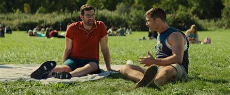 Auscaps Luke Macfarlane And Billy Eichner Shirtless In Bros