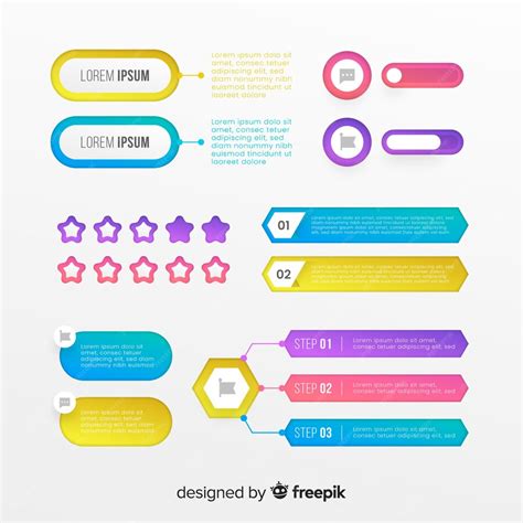 Free Vector Corporate Business Infographic Template Composition Of