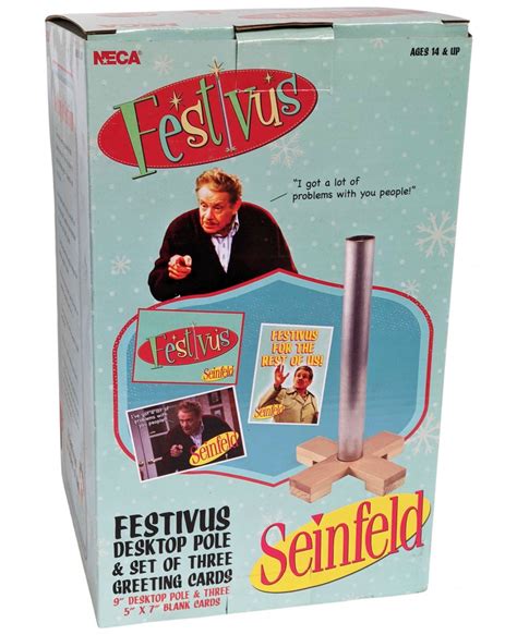 Festivus Seinfeld Pole And Greeting Card Set