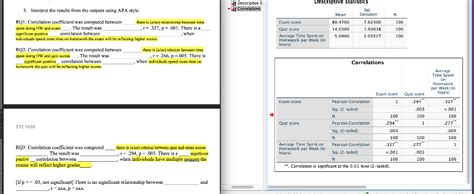 Interpret The Results From The Outputs Using APA Chegg Com