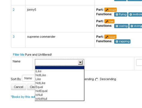 Filterpane Grails Plugin How To Hide The Combo Box Stack Overflow