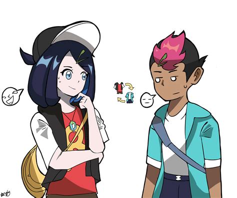 Liko And Roy But They Switched Clothing Oc Rpokemon