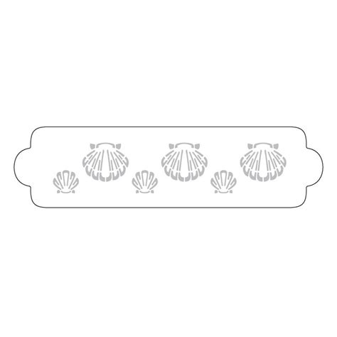 Muschel Stencil Für Edle Und Einfache Dekorationen