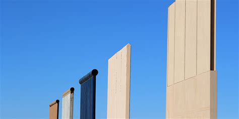 Photos Finished Prototypes Of Trumps Border Wall Officially Unveiled