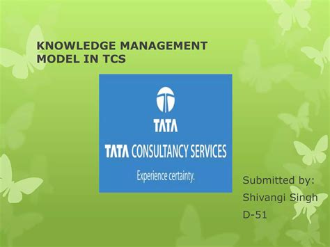 Knowledge Management In Tcs Pptx Knowledge Management In Tcs Pptx