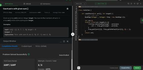 geeksforgeeks 100daysofcode geeksforgeeks gfgpotd hashmap java