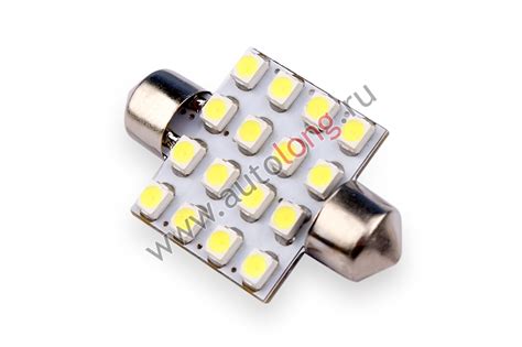 Наличие товара Лампа 16 SMD (салон) 36мм платформа