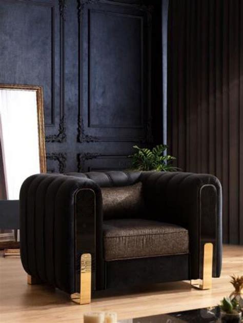 Jvmoebel Sessel Medusa Sessel Luxus Einsitzer Couch Textil Polster