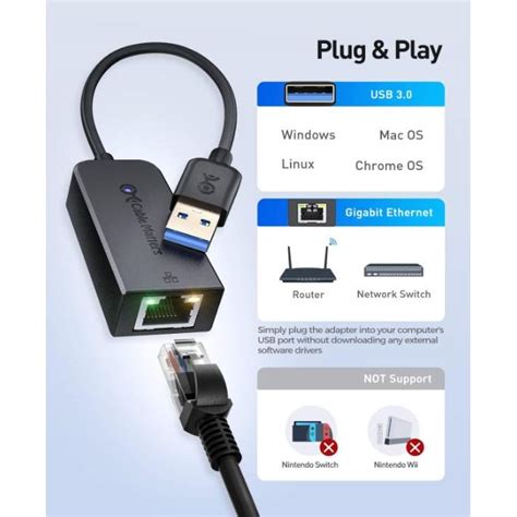 Adapter Cable Matters Usb 3 0 Na Ethernet