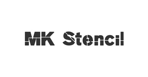 Mk Stencil Sans Black Font Fontmagic