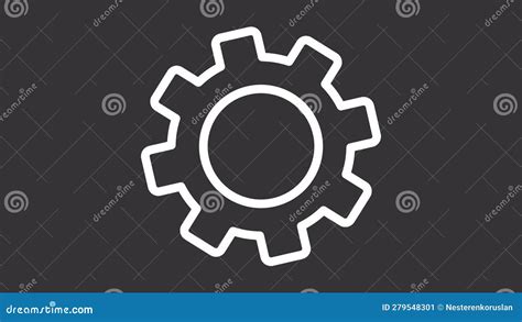 Animated Setup Error White Line Icon Stock Video Video Of Mode