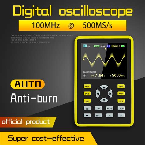 Jual Digital Osiloskop Oscilloscope Handheld Portable 100mhz 500ms S Fnirsi 5012h Shopee Indonesia