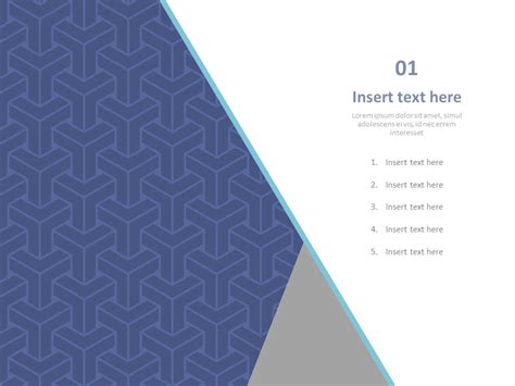 Chopped Hexahedron With Blue Background Free Business Google Slides Templates