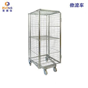 物流台车仓储网格笼车可折叠嵌套节省空间少量现货 阿里巴巴