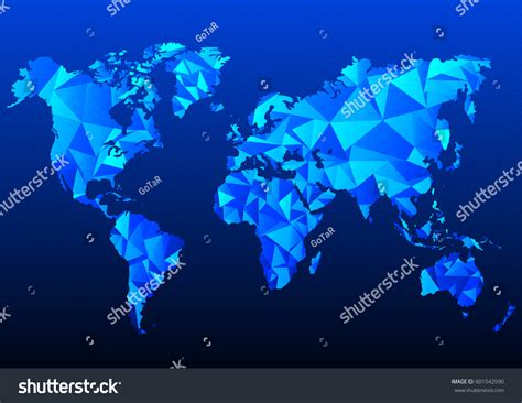 Maps Earths World Map Low Poly Stock Vector Royalty Free Shutterstock