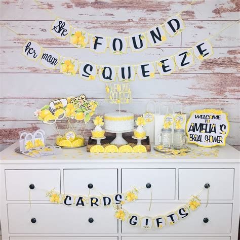 She Found Her Main Squeeze Lemon Bridal Shower Banner Etsy