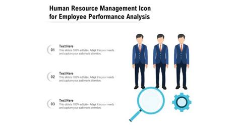Human Resource Management Icon For Employee Performance Analysis PowerPoint Templates Slides