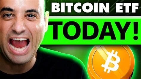 Bitcoin Etf Approval Could Happen Today Altcoins Explode Youtube