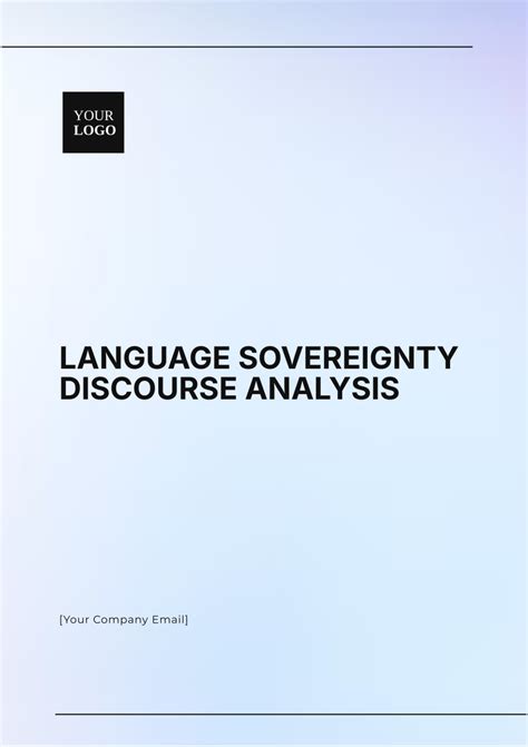 Free Language Sovereignty Discourse Analysis Template To Edit Online