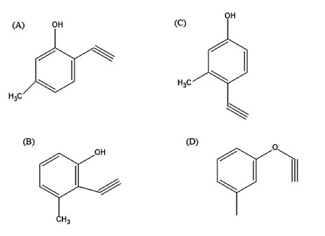which will be the major product when m cresol is reacted with propargyl