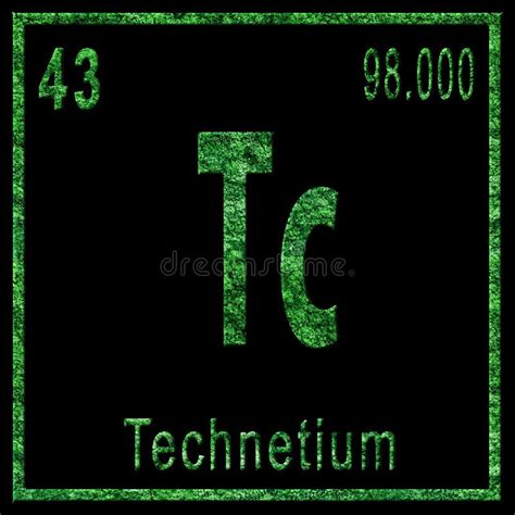 Technetium Chemical Element Green Edition Stock Illustration Illustration Of Formula