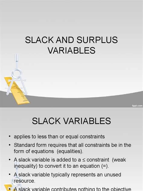 Slackppt Variable Mathematics Inventory