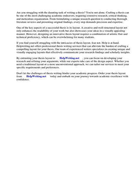 creative thesis layout pdf thesis methodology