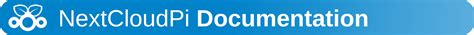 index nextcloudpi documentation for