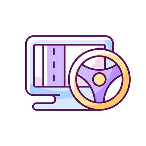 Vehicle Simulation Rgb Color Icon 3022180 Vector Art At Vecteezy