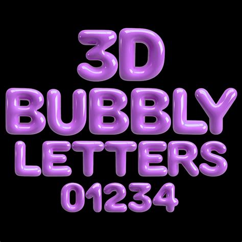 3d Bubbly Letters Clipart Png Svg Bundle Bubbly Font Bubbly Alphabet