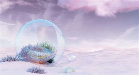 A Picture Of An Odd Shaped Object In The Snow Photo Glass Image On