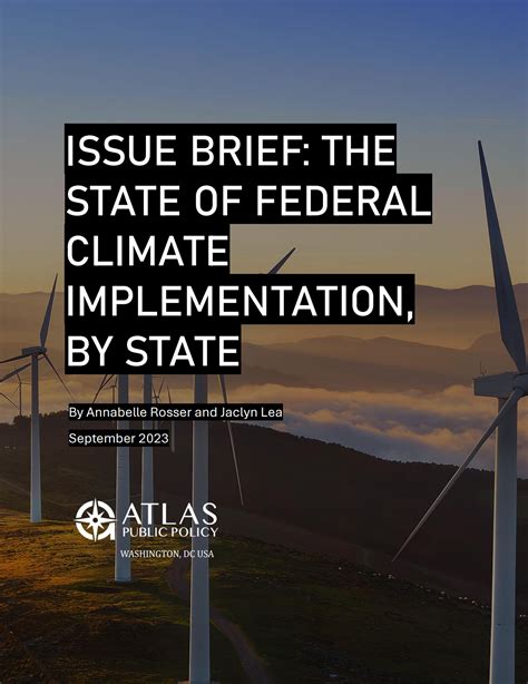 Issue Brief The State Of Federal Climate Implementation By State Atlas Public Policy