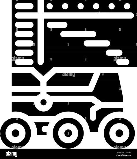 Delivery Scheduler Autonomous Glyph Icon Vector Delivery Scheduler