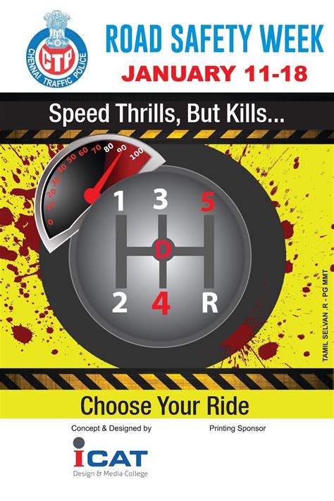 Crayon Studios Poster Design Road Safety Awareness