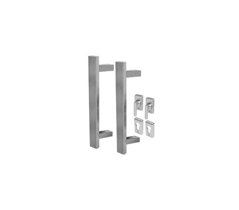 Coastal Blu Cranked Rectangular T Bar Pull Handle Kit For Patio Doors Back To Back 316
