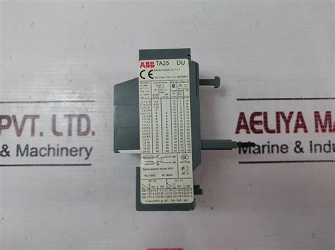Abb Ta25 Du Overload Relay Aeliya Marine