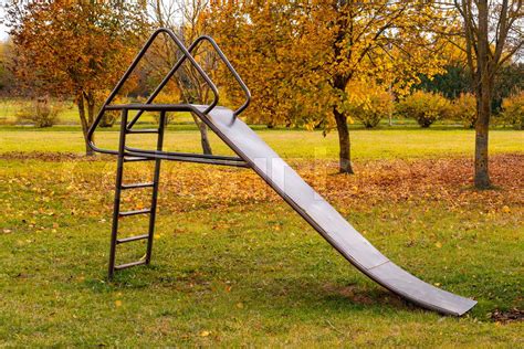 Rusty Metal Slide Stock Image Colourbox